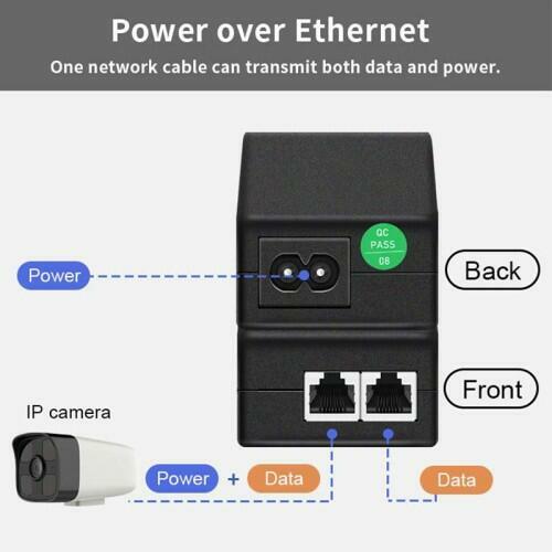 30W PoE+ Injector with 2.5 Gigabit ports Complies with IEEE802.3af/at ...