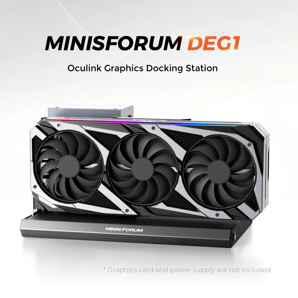 Minisforum DEG1 eGPU Dock – External PCIe GPU Expansion Dock for Mini PCs