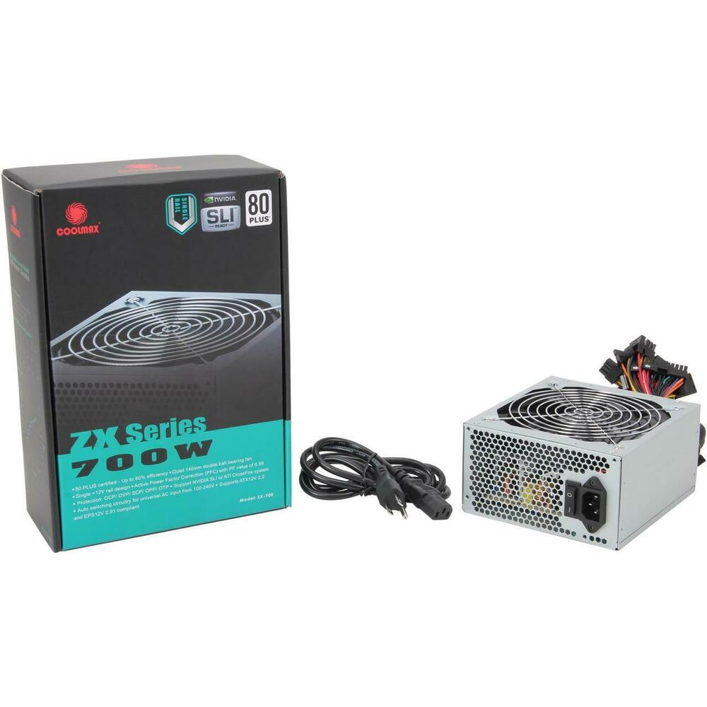 Coolmax ZX-700 700W ATX12V EPS12V SLI Ready 80 PLUS Certified Active ...