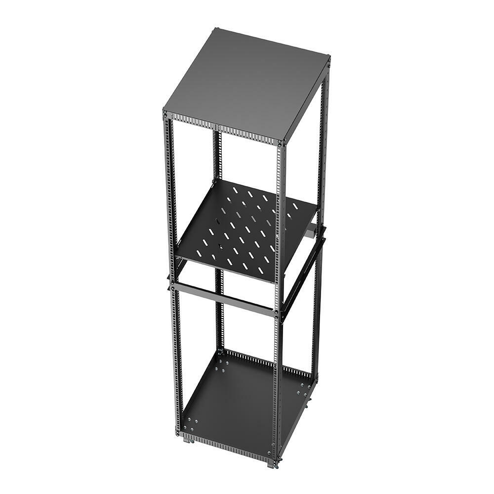 42U Mobile Open Frame Server Rack with Wheels + PDU (6 Outlets ...