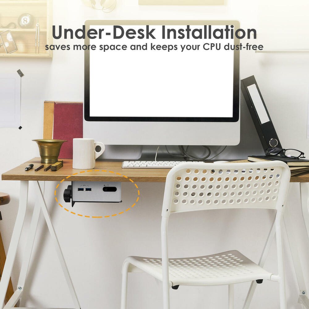 Computer Case CPU Holder Thin Client Mini PC Multi-Mount, 0.67"~2.8 ...