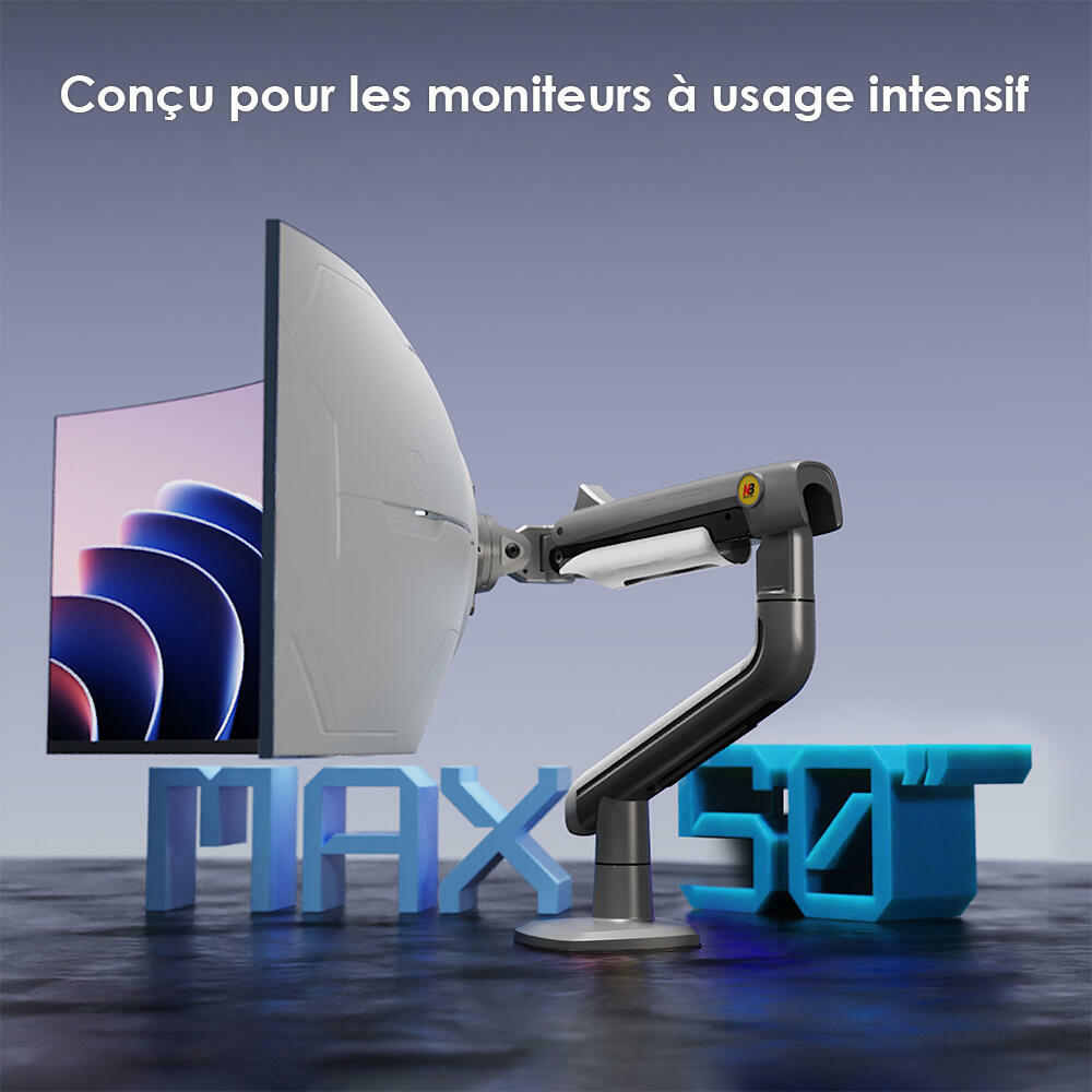 Support de bureau robuste pour moniteur de jeu unique, compatible avec ...