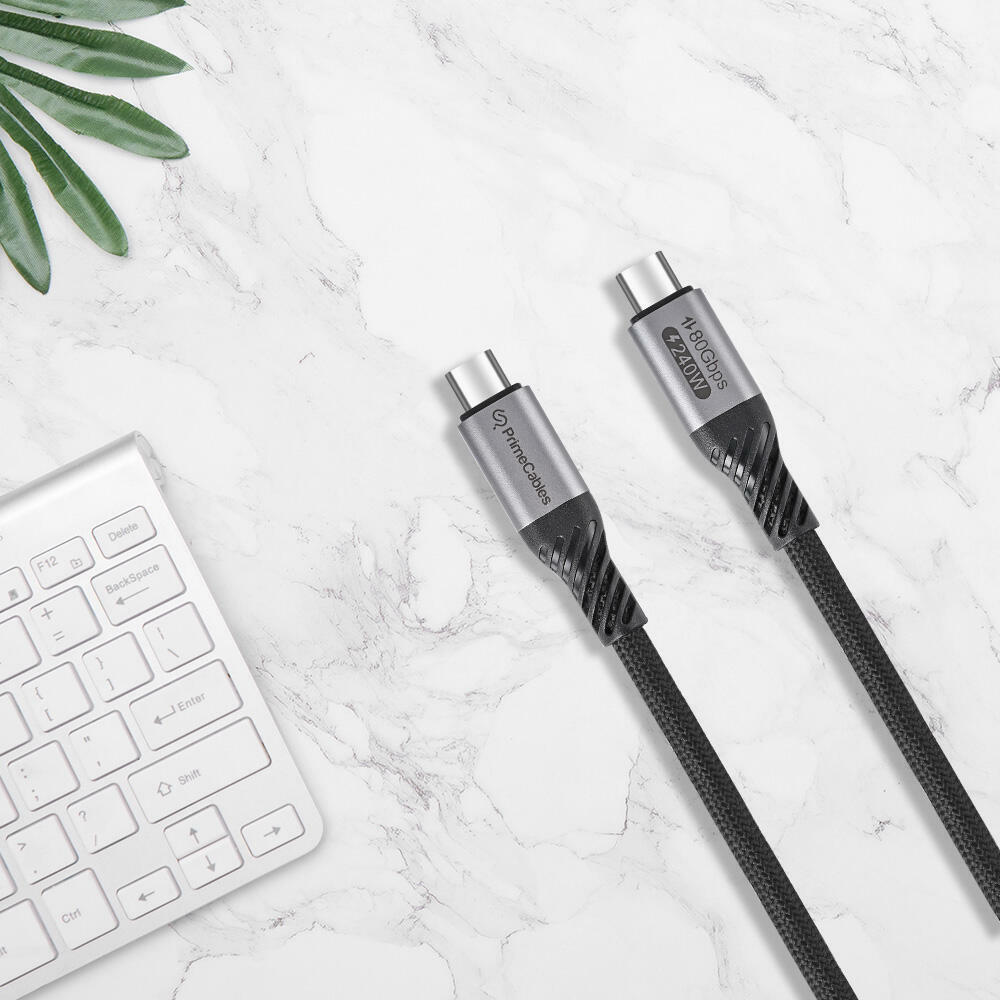 3ft USB4 Type-C to C Cable – 80Gbps Speed – PrimeCables
