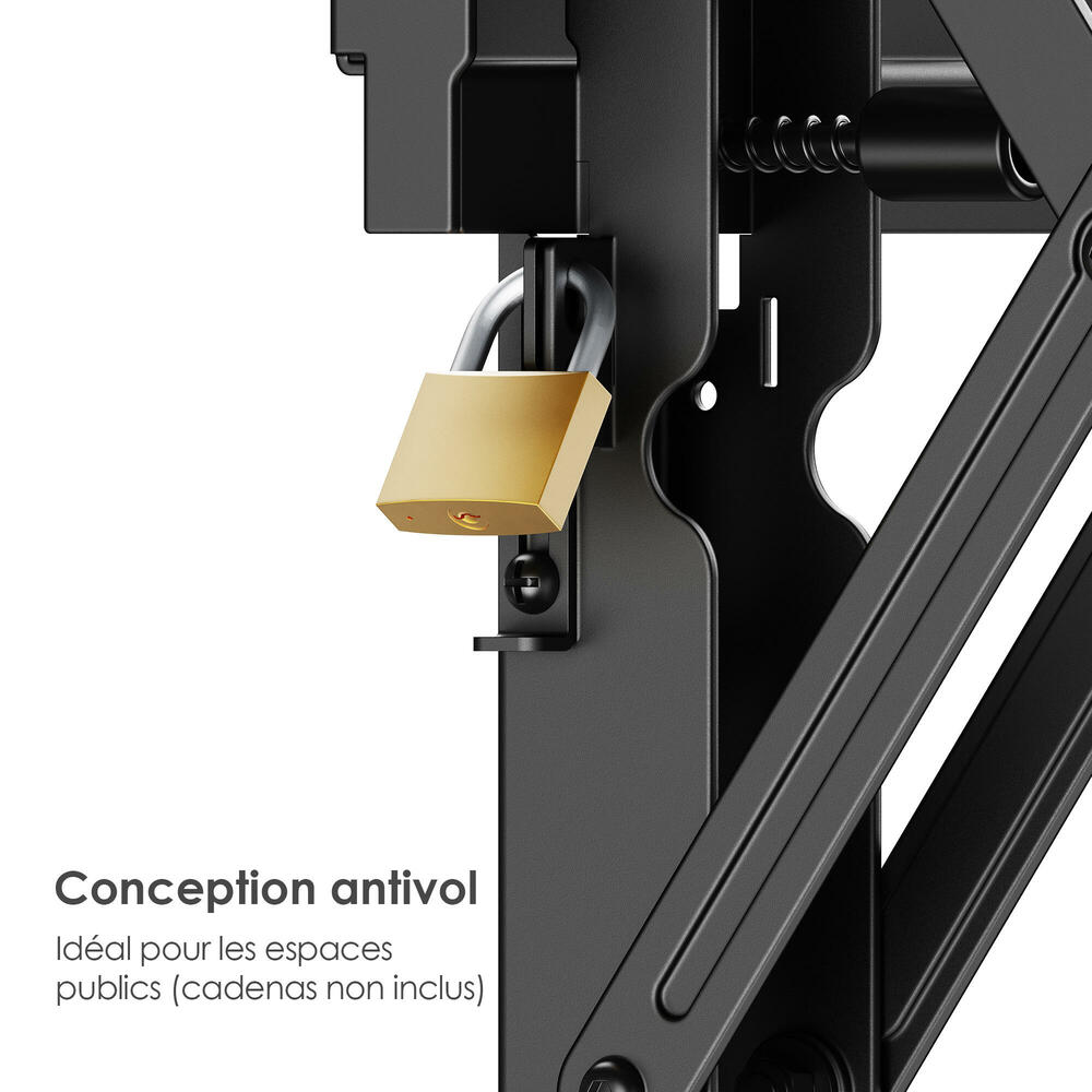 Support mural ajustable pour mur vidéo, compatible avec écrans de 37 à ...