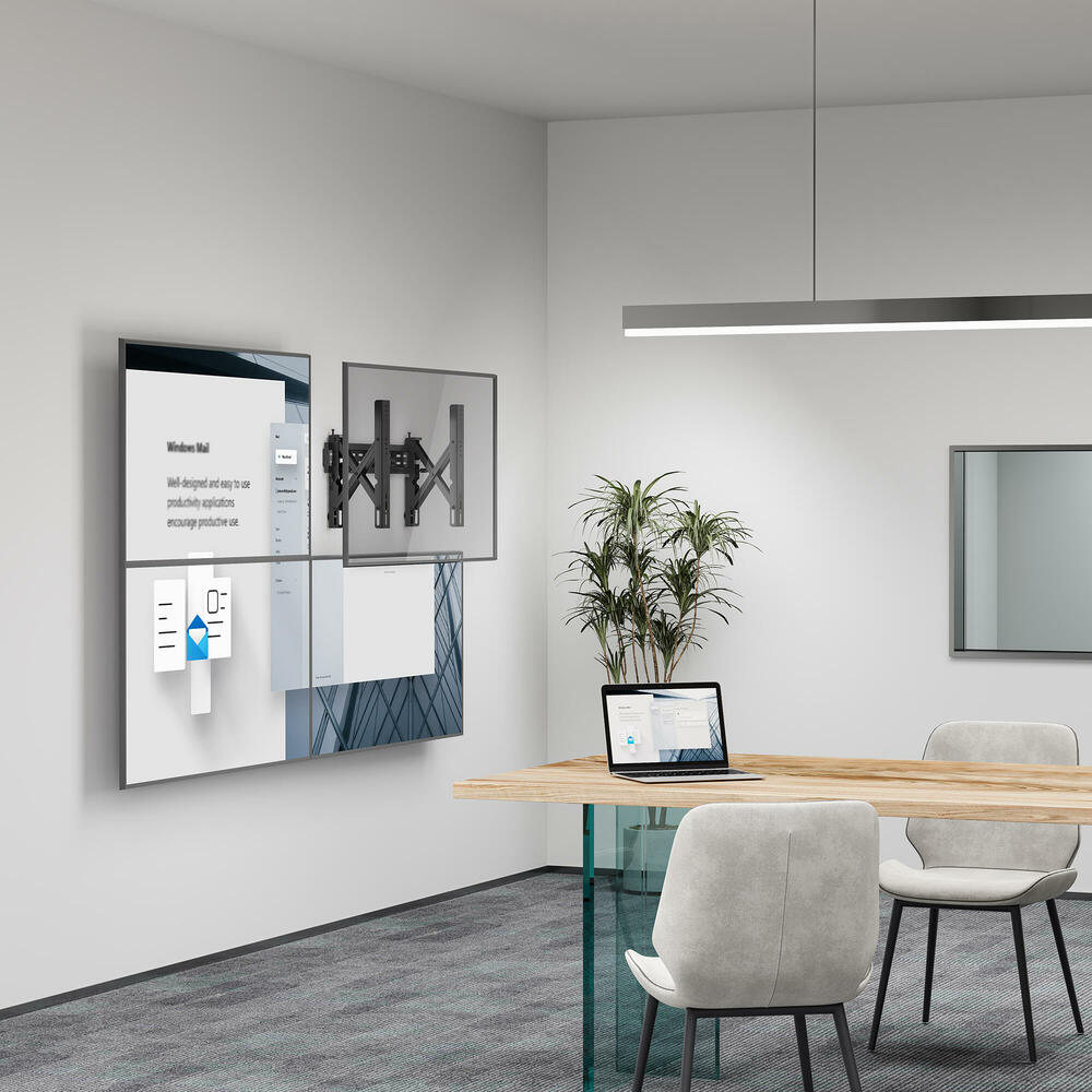 Support mural ajustable pour mur vidéo, compatible avec écrans de 37 à ...