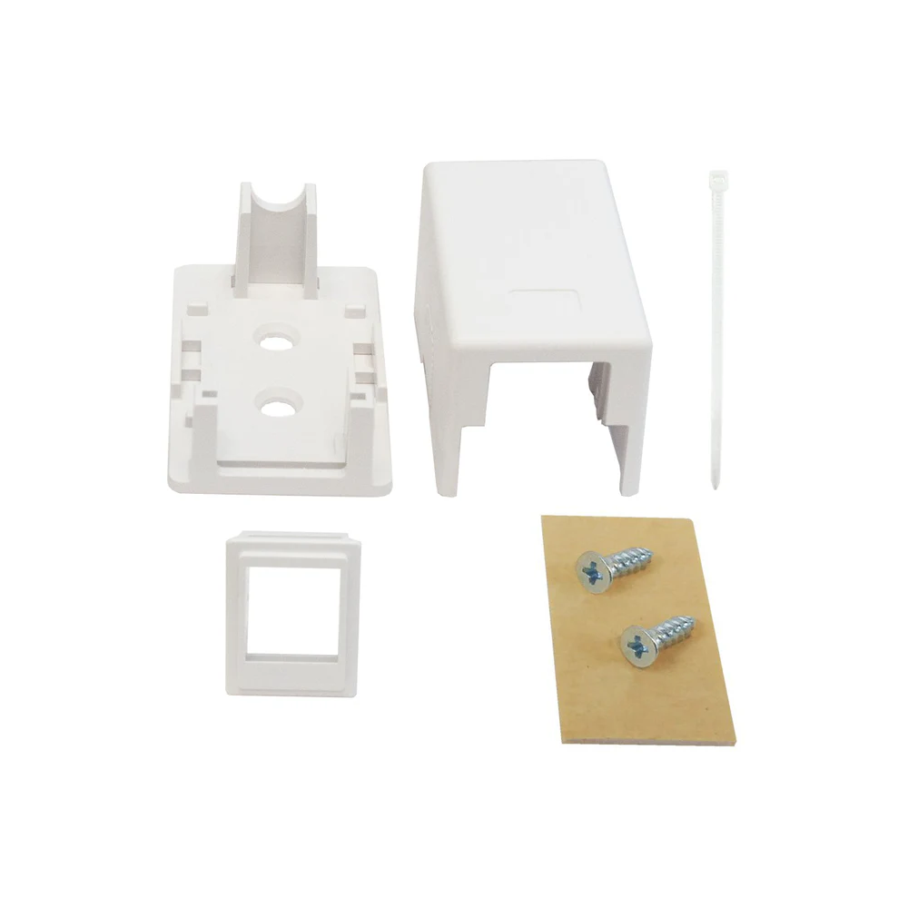 Surface Box 1 Port White - PrimeCables®