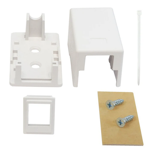 Surface Box 1 Port White - PrimeCables®