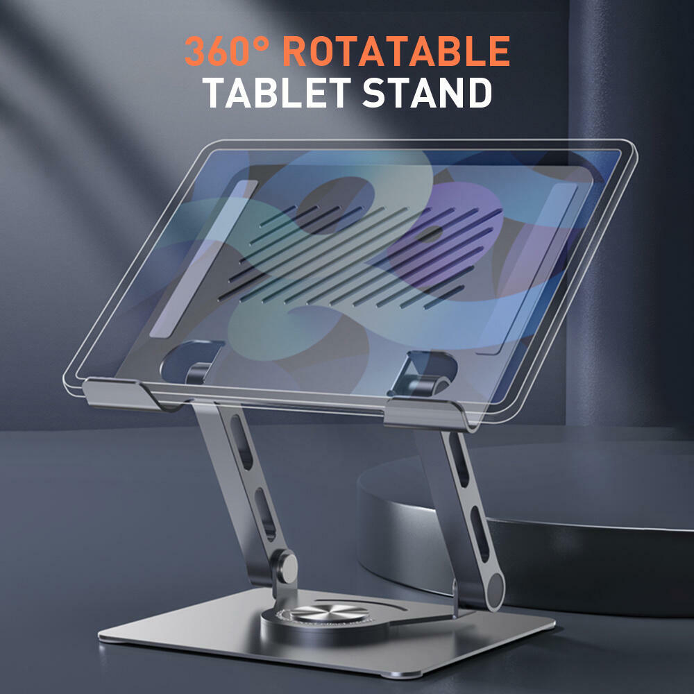 Adjustable Tablet Stand for Desk 360° Rotating Base Ergonomic Holder ...