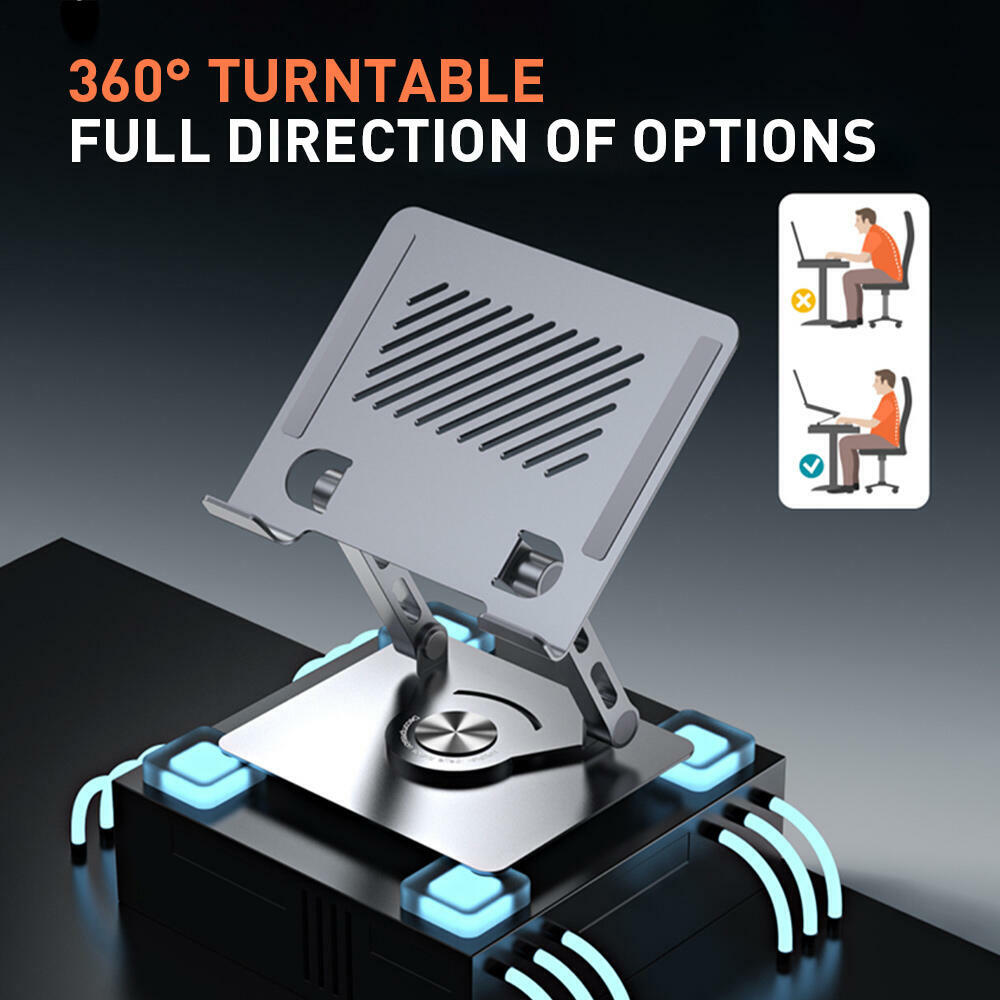 Adjustable Tablet Stand for Desk 360° Rotating Base Ergonomic Holder ...