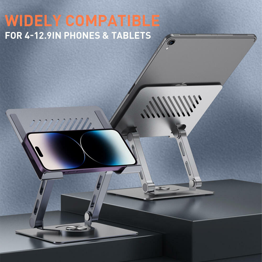 Adjustable Tablet Stand for Desk 360° Rotating Base Ergonomic Holder ...