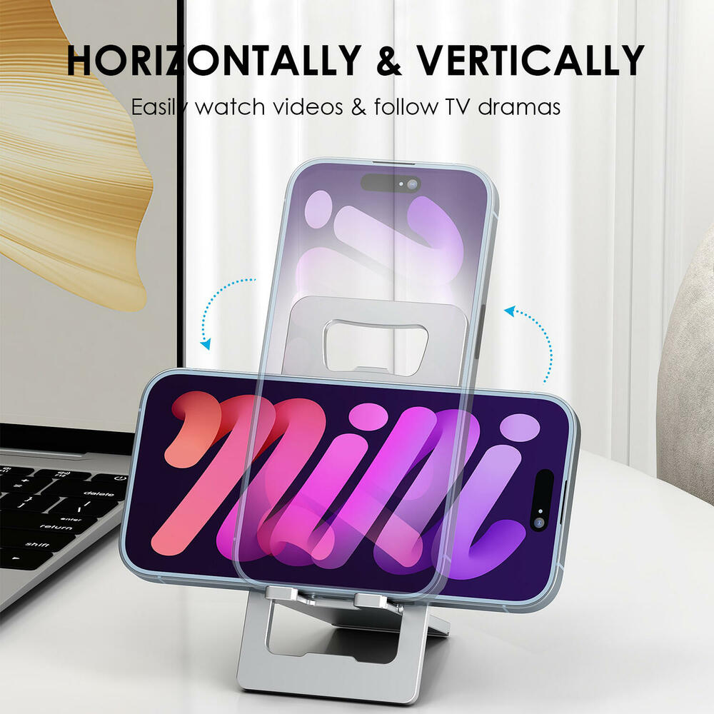 Cell Phone Stand Foldable Slim Aluminum Adjustable Phone Holder for ...