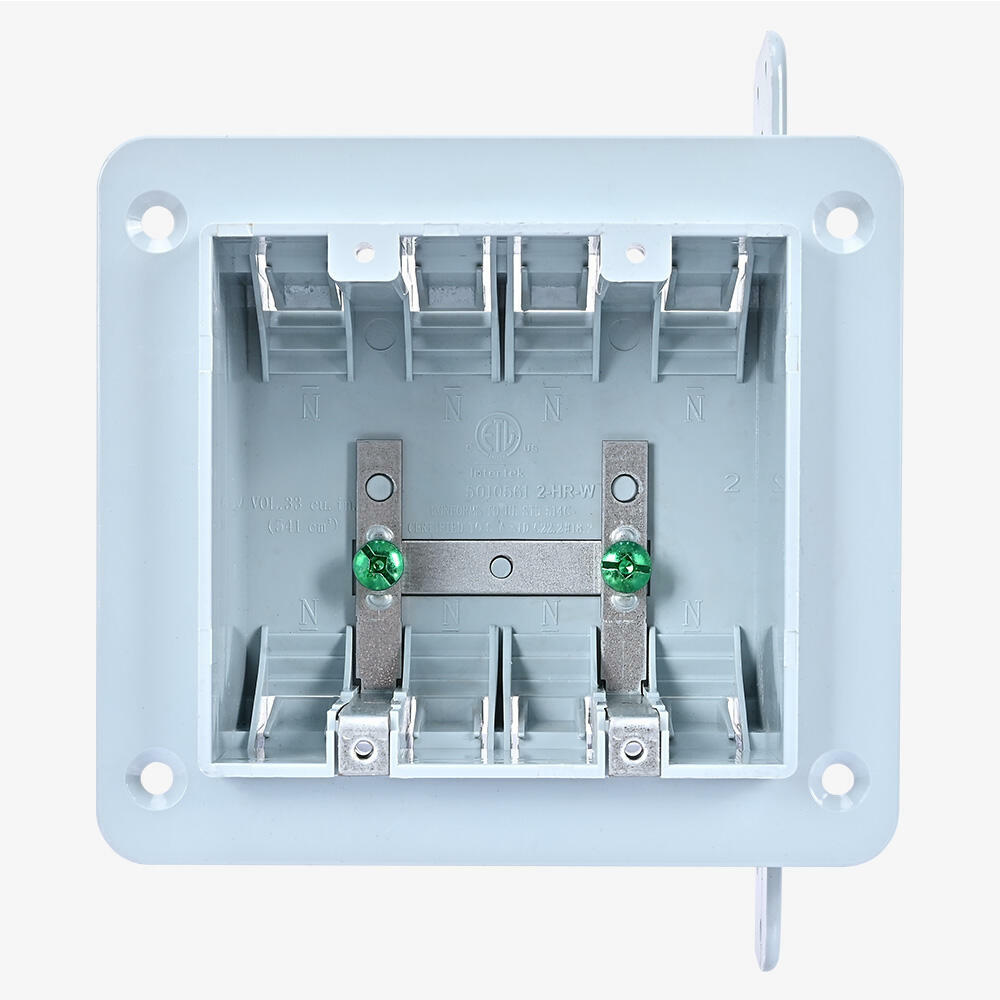 Boîtier de câblage plastique 2 poste 33 po³ (dimensions : 5,34 × 4,92 × ...