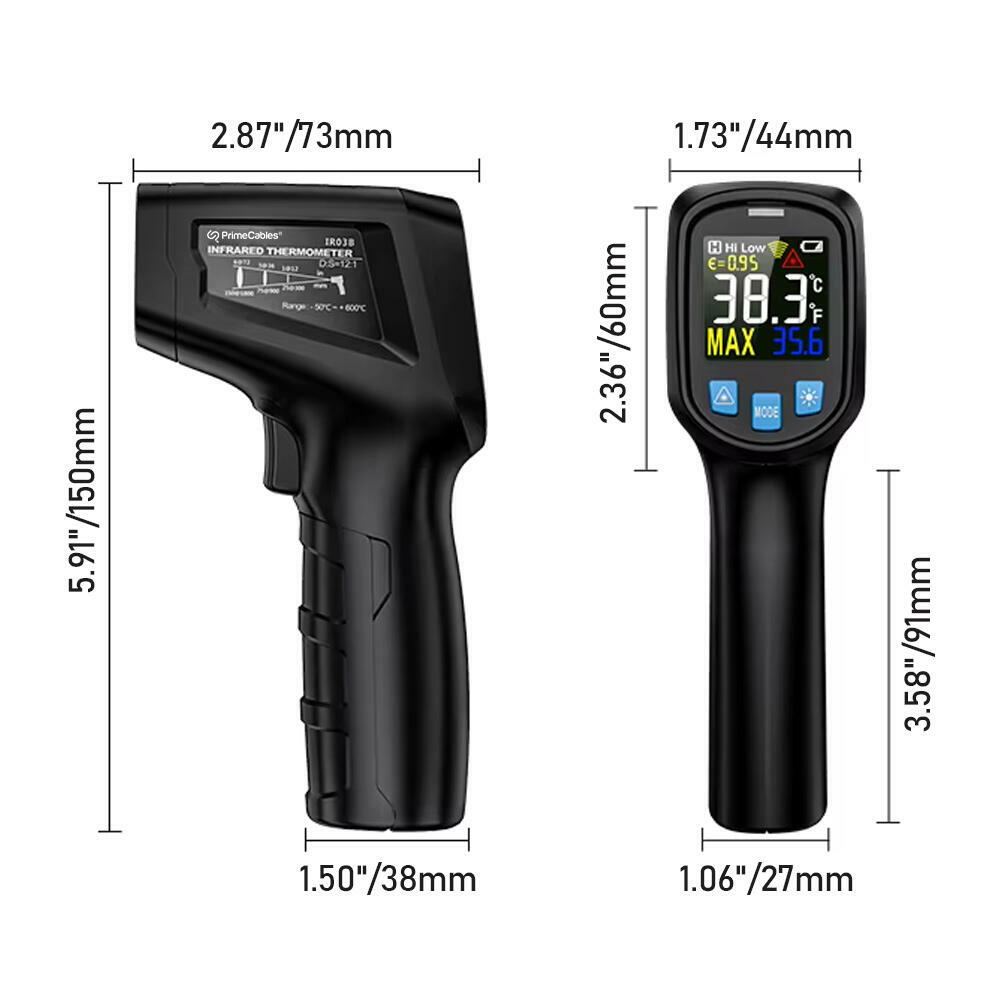 -50℃~600℃/-58℉~1112℉ Professional High Precision Infrared Thermometer ...