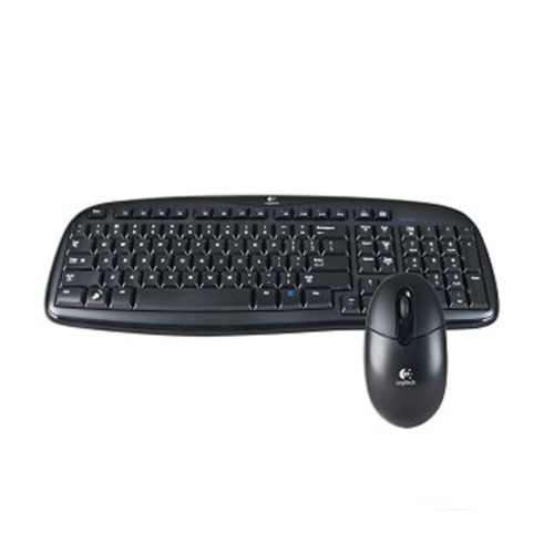 Logitech EX 100 Desktop Wireless Multimedia Keyboard & Optical Mouse ...