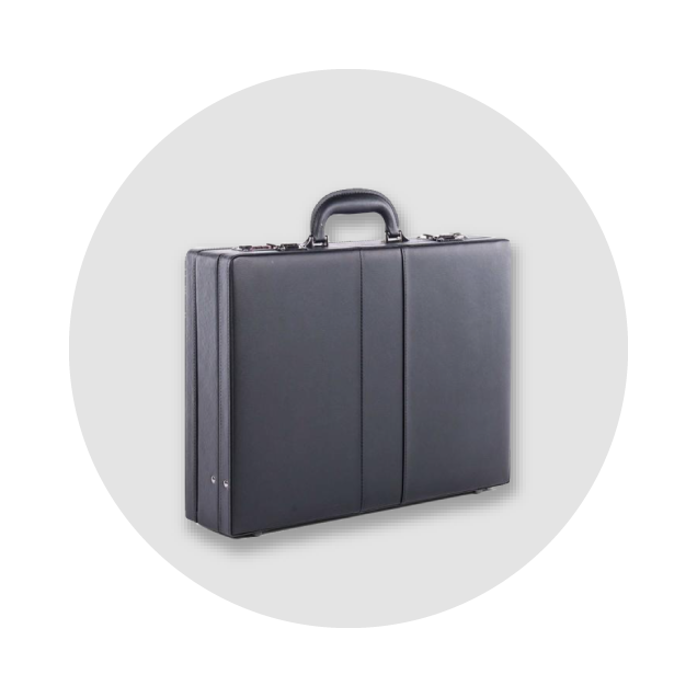 Bugatti® Business Case On Wheels Telescopic Handle Black