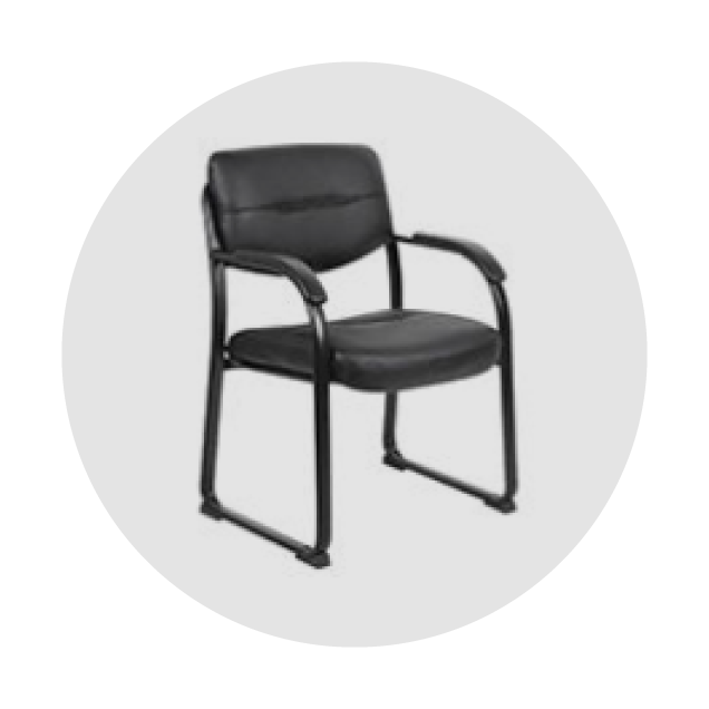 2 Pack Office Guest Chair with Soft Cushion for Waiting Room ...