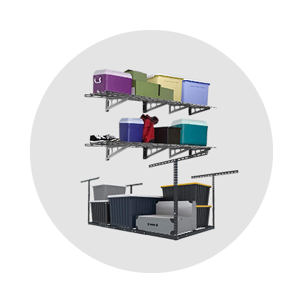 Ceiling Garage Storage Rack - 2 Pack - LIVINGbasics