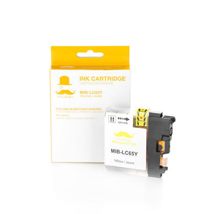 Brother LC65Y Compatible Yellow Ink Cartridge High Yield - Moustache®