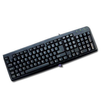107-Key PS/2 Keyboard (Black) Retail Box