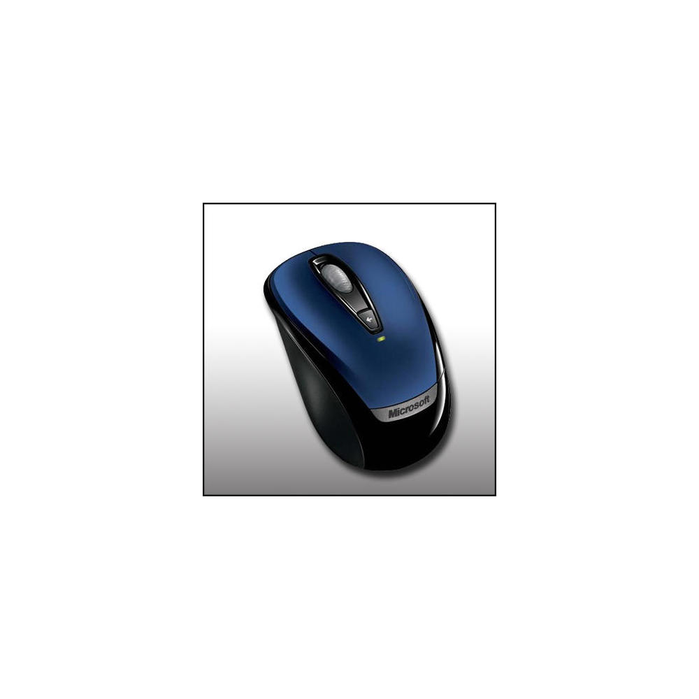 Microsoft 3000 3-Button Wireless Notebook Optical Scroll Mouse Blue (OEM)