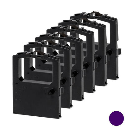 Okidata 52102001 Seamless New Compatible Purple Ribbon 6/Pack for ML182