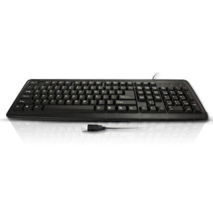 107-Key USB Keyboard (Black) Retail Box