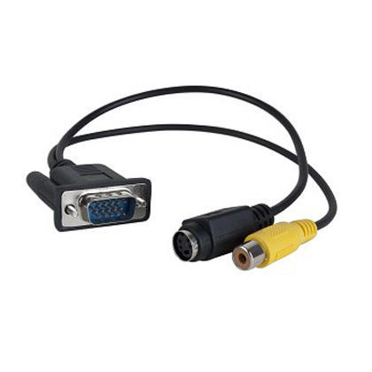12" VGA to S-Video & RCA Adapter Cable-Connect a PC/Notebook to Monitor ...