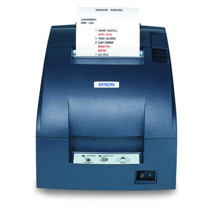 Epson® TMU220B-653 Receipt Printer Two Color Dot Matrix Serial Interface