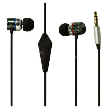 Hi-Fi Metal In-Ear Headphone Earphone with Remote and Mic for iPhone iPod