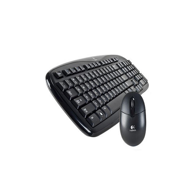 Logitech Ex 100 Desktop Wireless Multimedia Keyboard And Optical Mouse