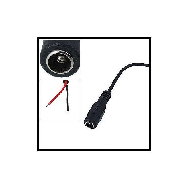 Pigtail CCTV DC Power Cord 70mm (Female) for CCTV Security Camera