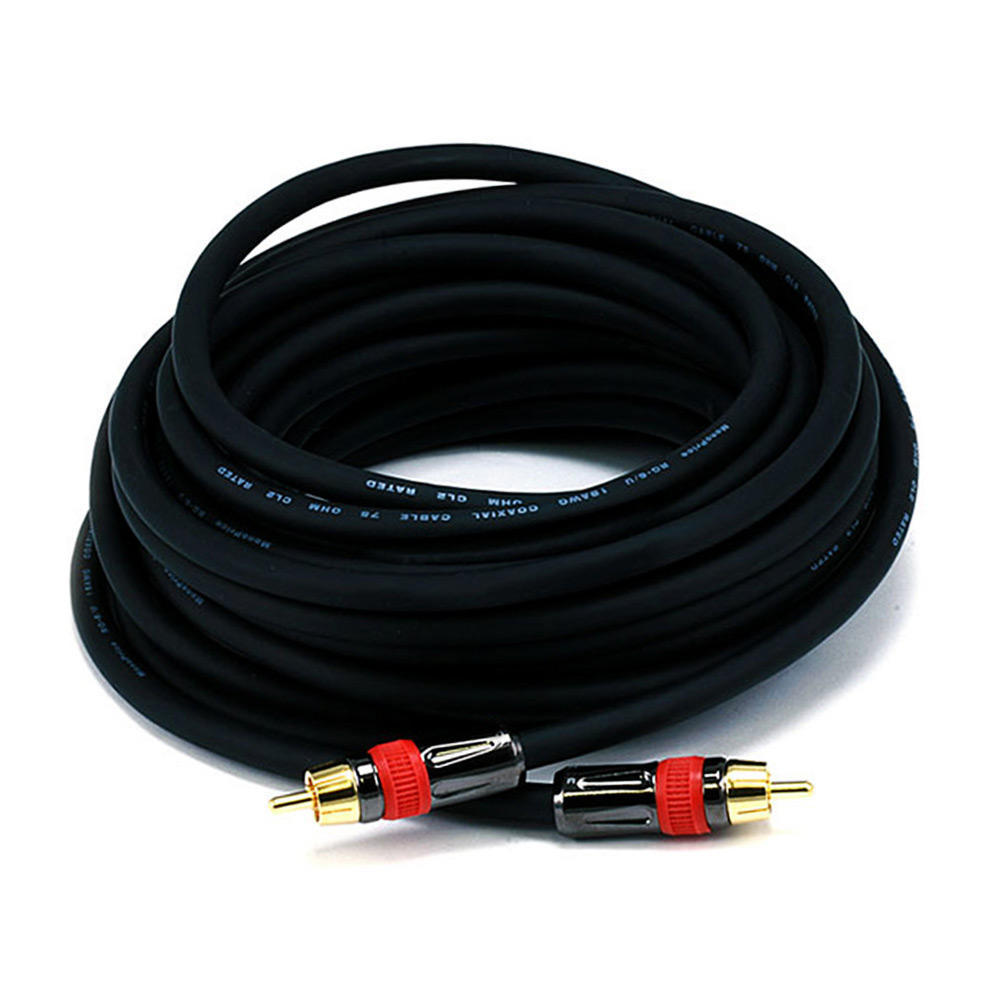 High-quality Coaxial Audio/Video RCA CL2 Rated Cable M/M RG6U 75ohm ...