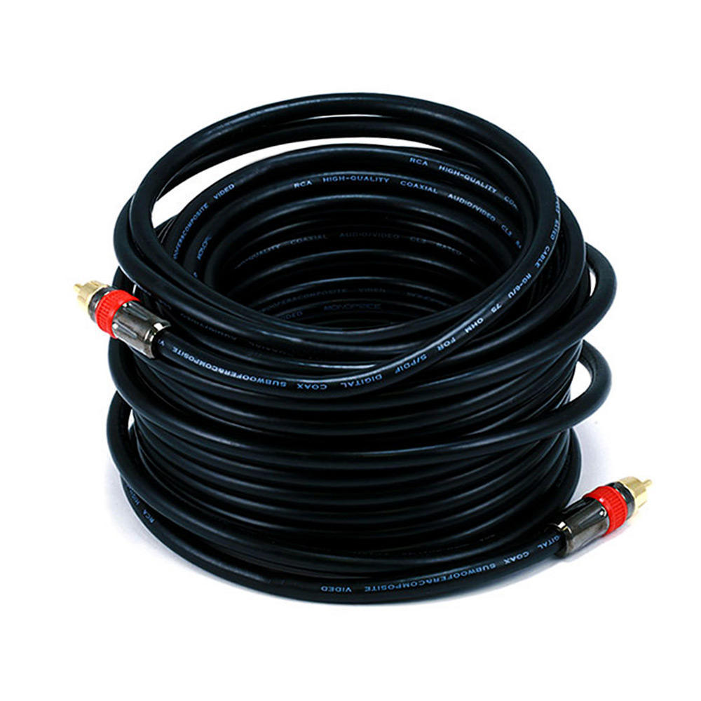 High-quality Coaxial Audio/Video RCA CL2 Rated Cable M/M RG6U 75ohm ...