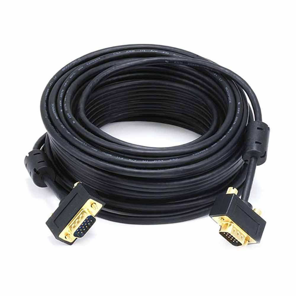 Ultra Slim SVGA Super VGA 30/32AWG M/M Monitor Cable w/ ferrites (8 ...