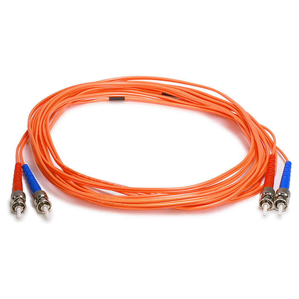 Fiber Optic Cable, OM1 ST/ST, Multi Mode, Duplex (62.5/125 Type ...