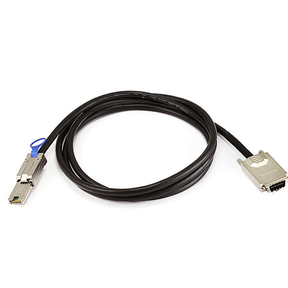 28AWG External SAS 34pin (SFF-8470) Male w/ Thumbscrews to Mini SAS ...