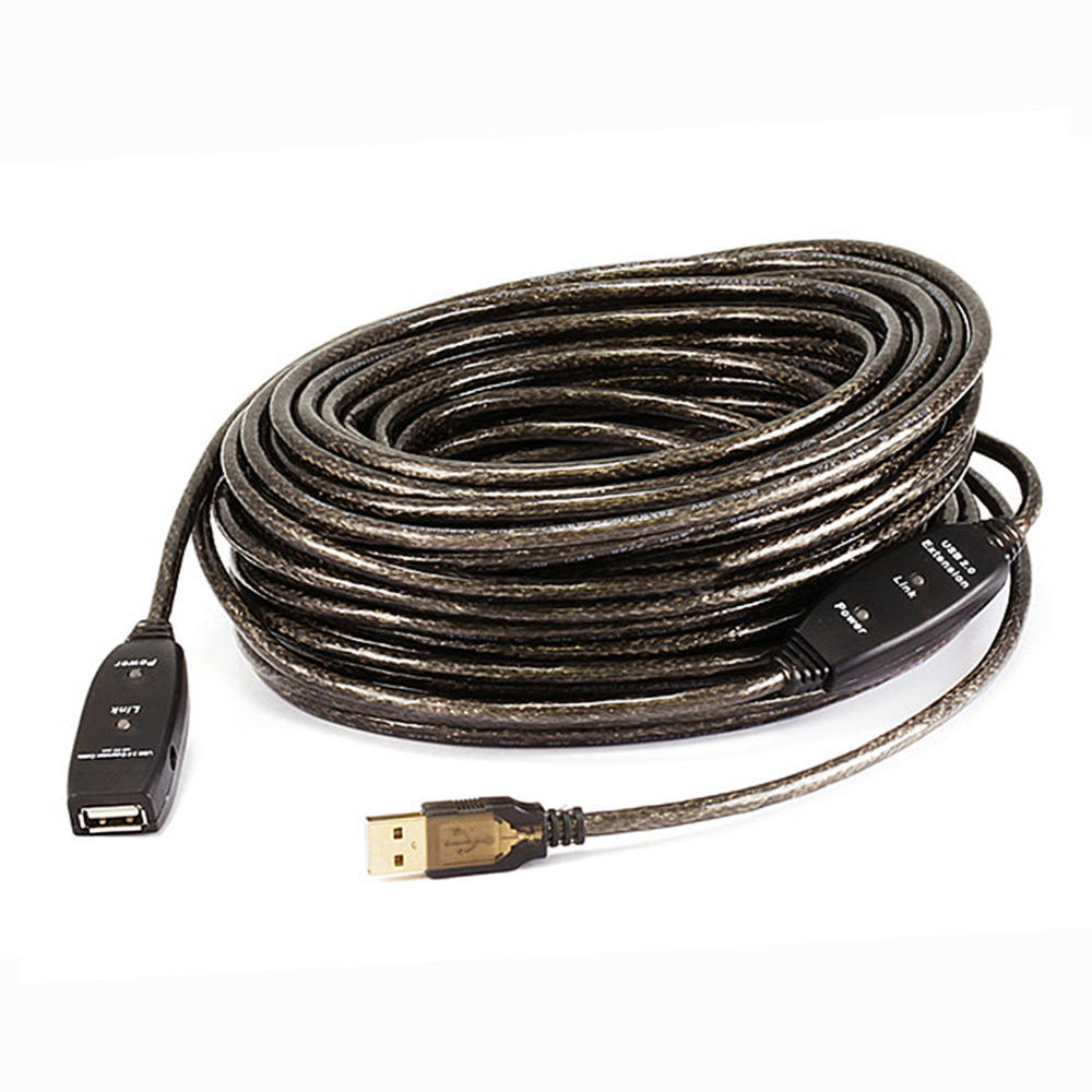 USB 2.0 A-Male to A-Female Active Extension / Repeater Cable - Monoprice®
