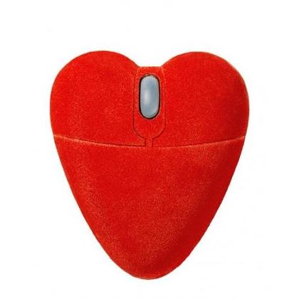 Pat Says Now® Velvet Heart Wireless Mouse