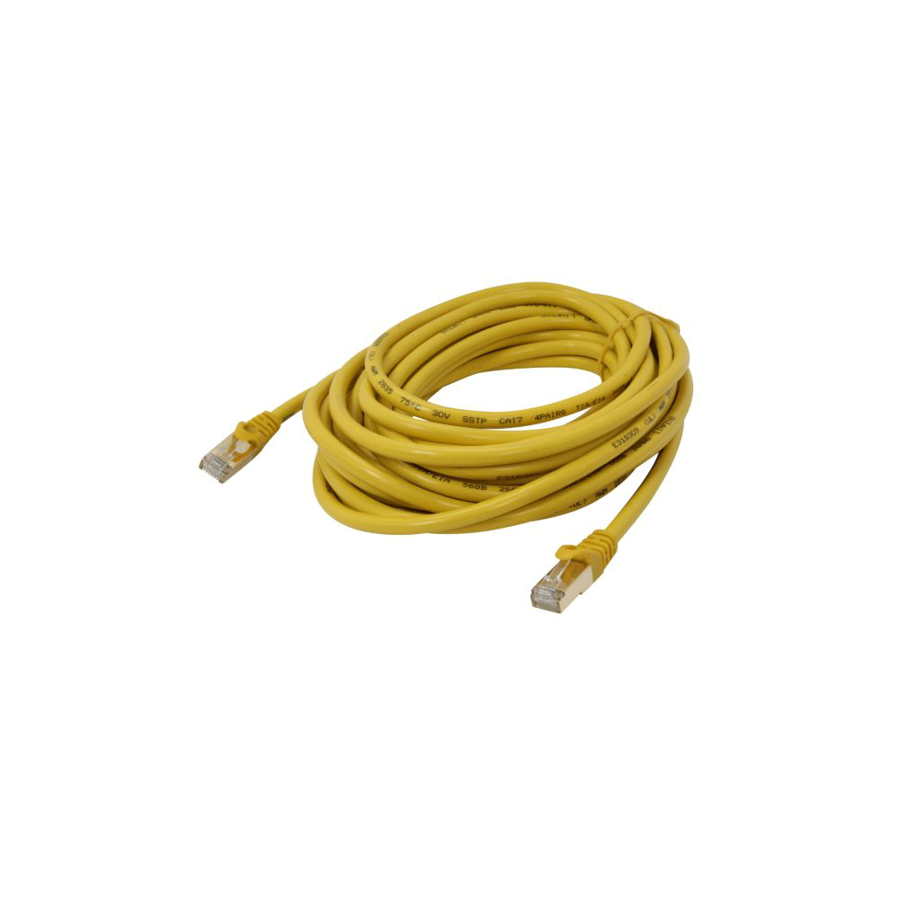 RCNC-11054 25 ft Cat 7 Yellow Shielded Twisted Pair (S/STP) Networking ...