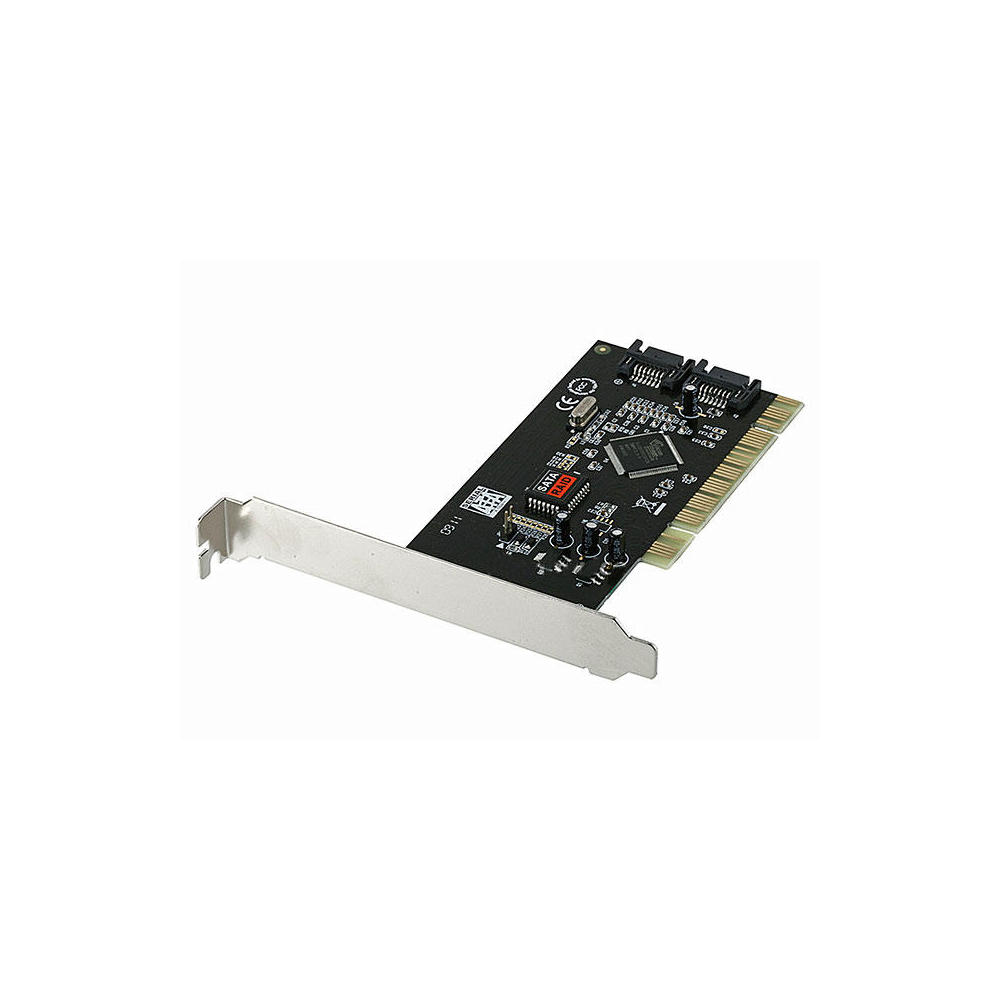 2 Port SATA Serial ATA PCI RAID Controller Card - Silicon Image