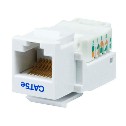Cat5e RJ45 Toolless Keystone Jack - White - PrimeCables®