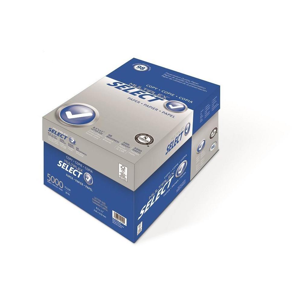 Multiplex High Bright Copy Paper - Letter size, 20lbs, 8.5" x 11"