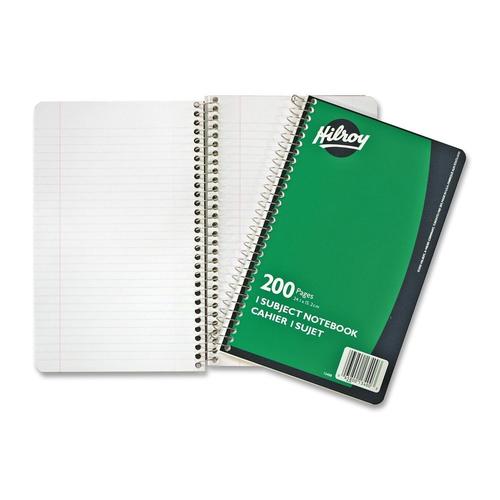 Hilroy® Executive Coil 1-Subject Notebook, 6" x 9.50", Assorted, 200 ...