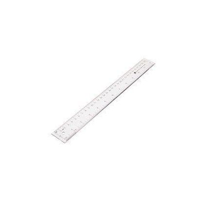 Westcott 12 Inch / 30cm - Clear Plastic Ruler - 210419