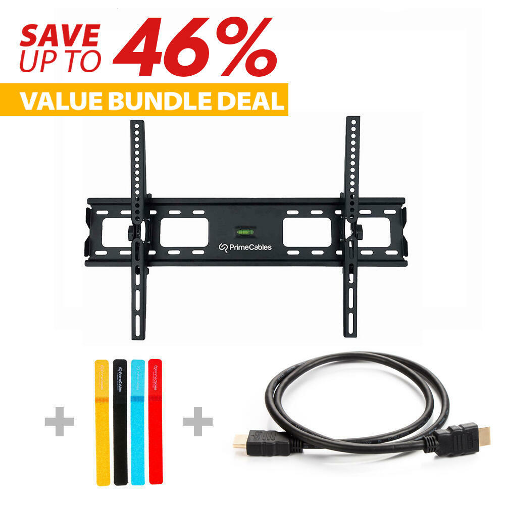 [Primecables.ca] 3 in 1 Tilt TV Wall Mount for TV 37"- 70" with 3ft ...
