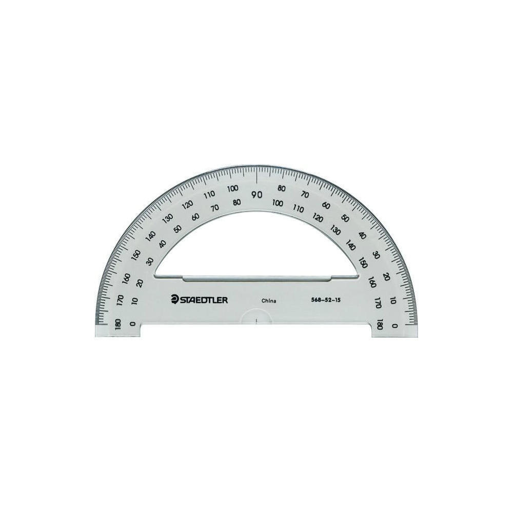 STAEDTLER® Angle Measuring Tool Protractor (180° Transparent / 180 ...