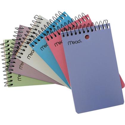 Mead® Poly Memo Book with Narrow-Ruled Paper and Single Wire Binding ...