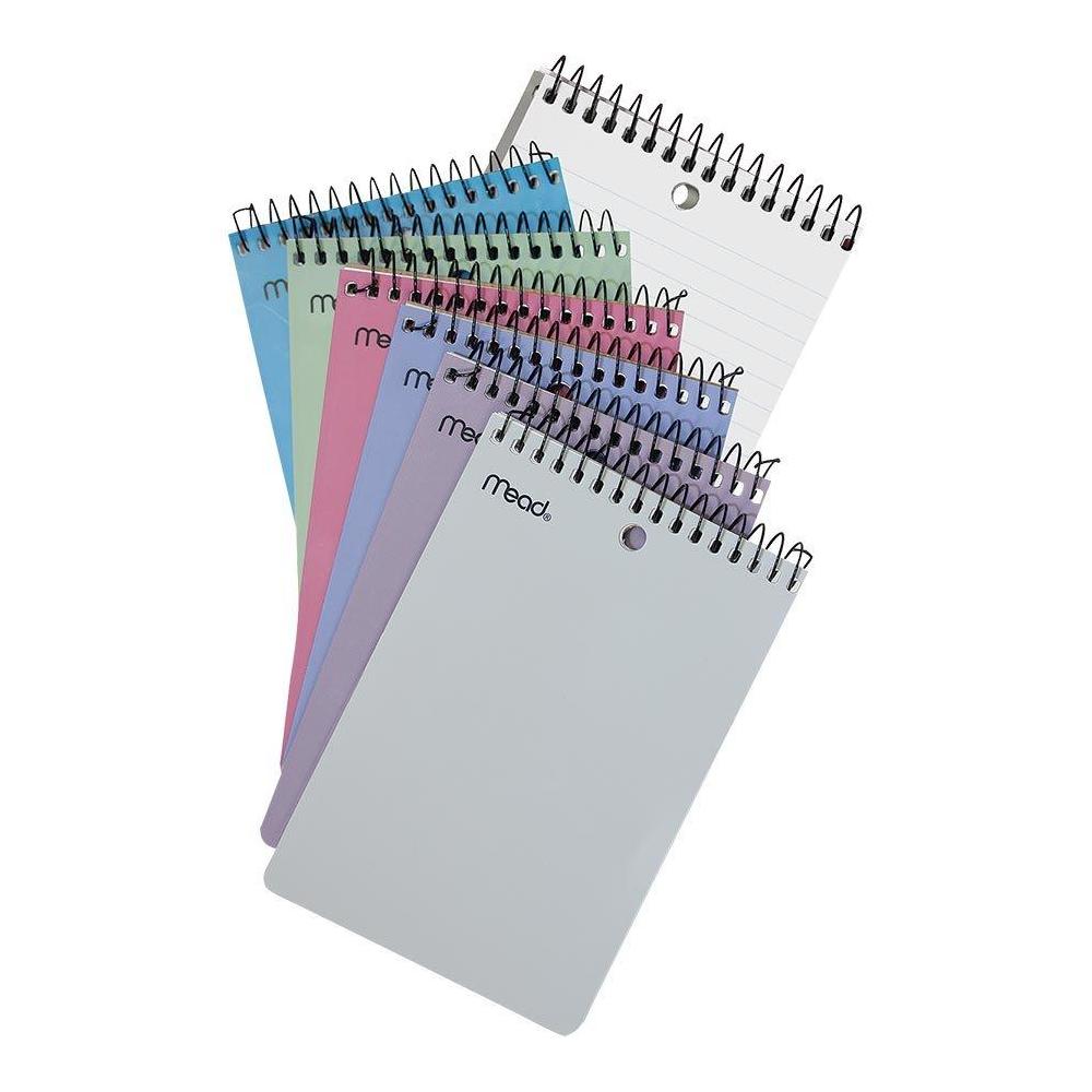 Mead® Poly Memo Book with Narrow-Ruled Paper and Single Wire Binding ...