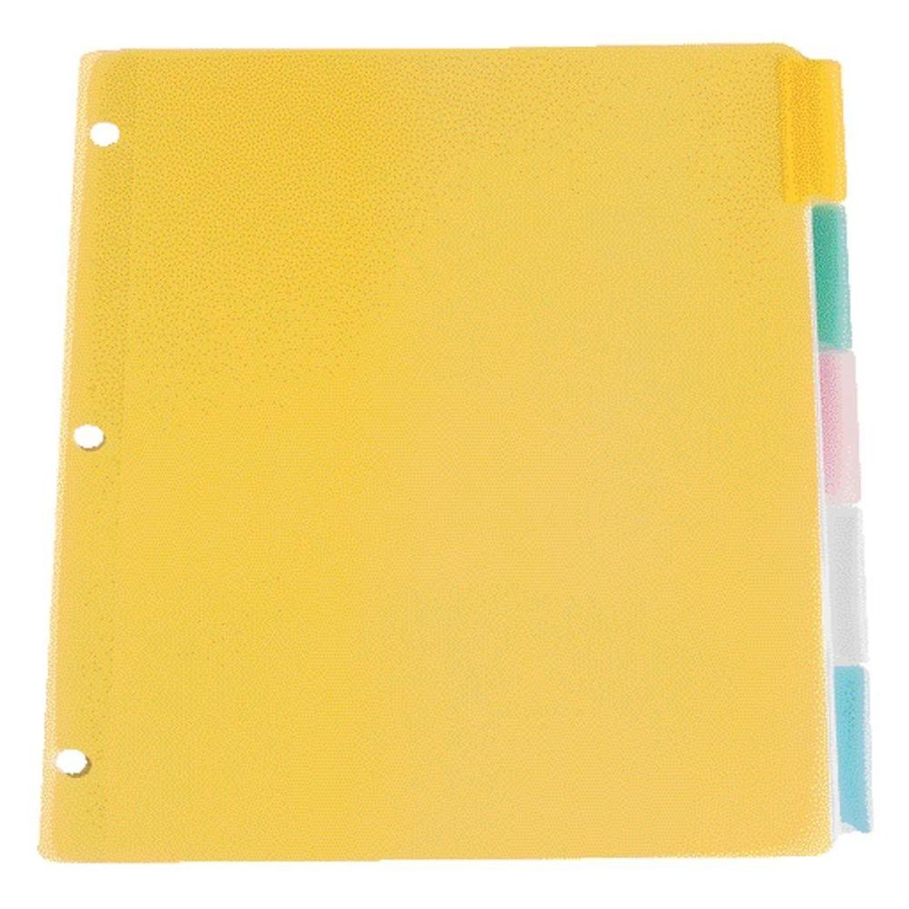 Oxford® Poly Insertable Tab Dividers, Translucent Non-Stick ...