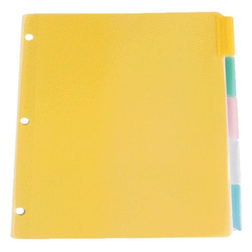 Oxford® Poly Insertable Tab Dividers, Translucent Non-Stick ...